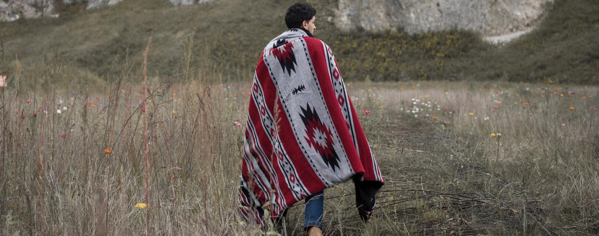 Go On Vacation With Anifurry's Aztec Pattern Reversible Faux Fur Blank